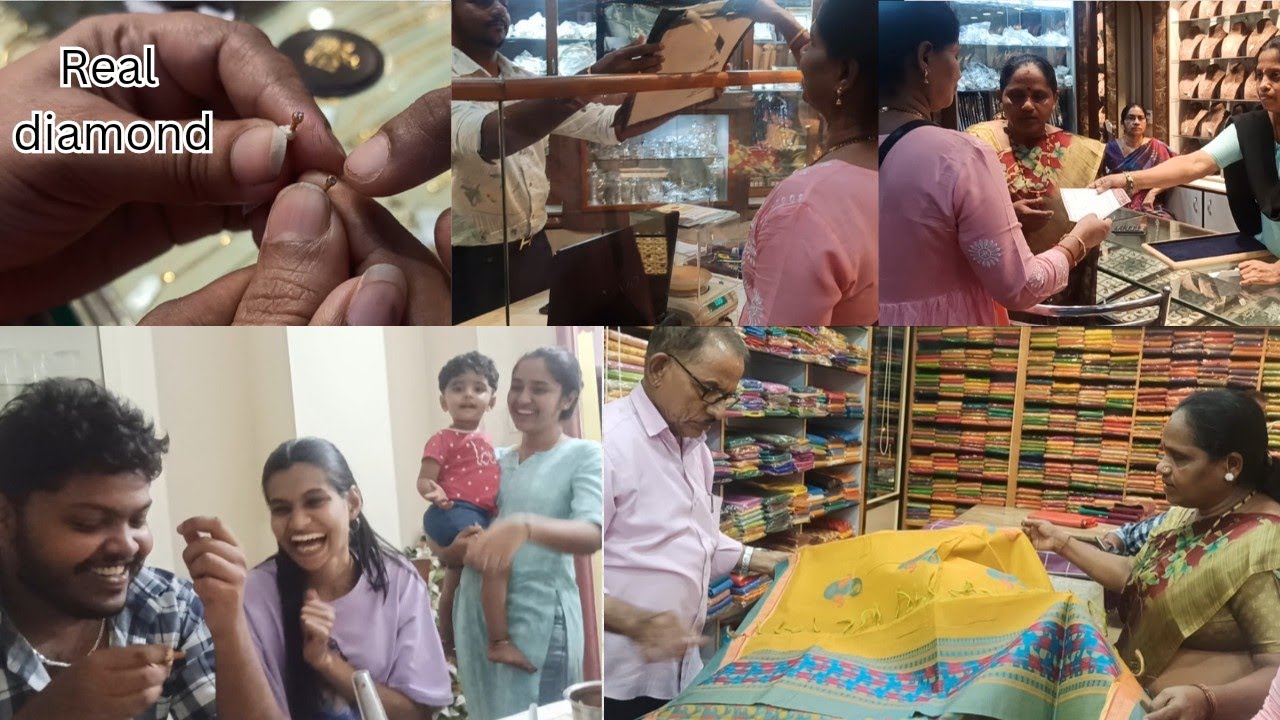 Shopping day in Udupi 😍 || Gold || diamond ||Saree|| Fun evening |Tulu ...