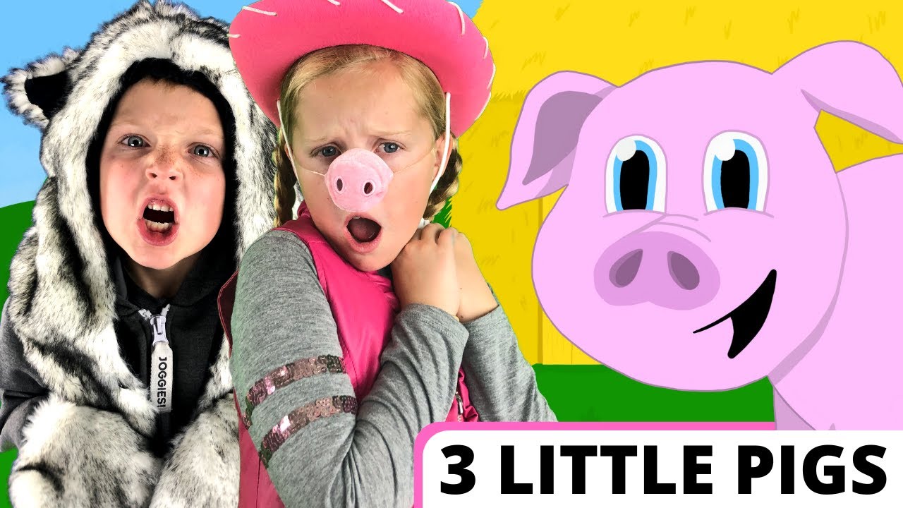 Three Little Pigs (3 Little Pigs) | Kids Songs & Nursery Rhymes | Fairy ...