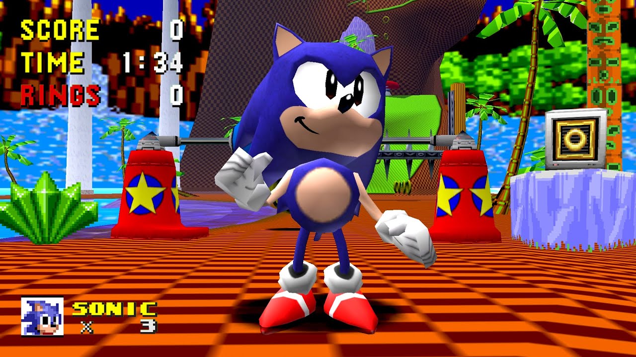 Sonic 1 recreated in Sonic Adventure - YouTube