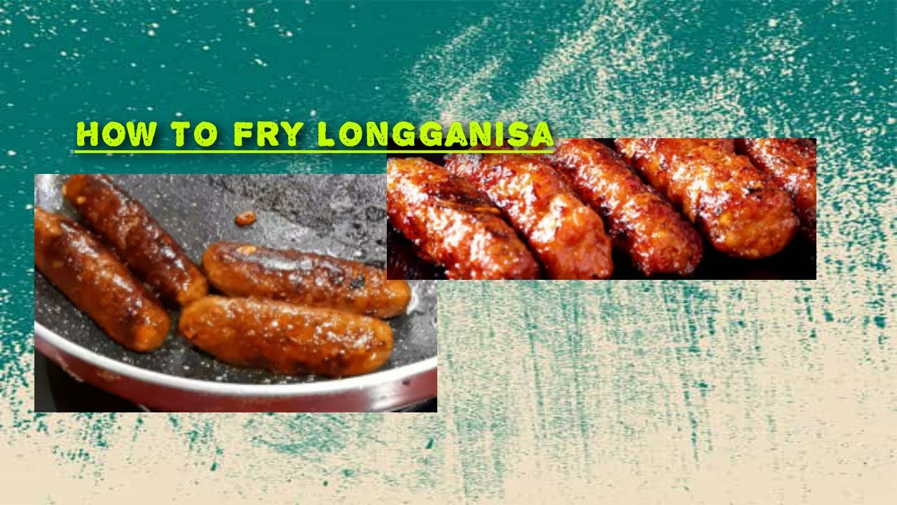 Frying longganisa using water and cooking oil - YouTube