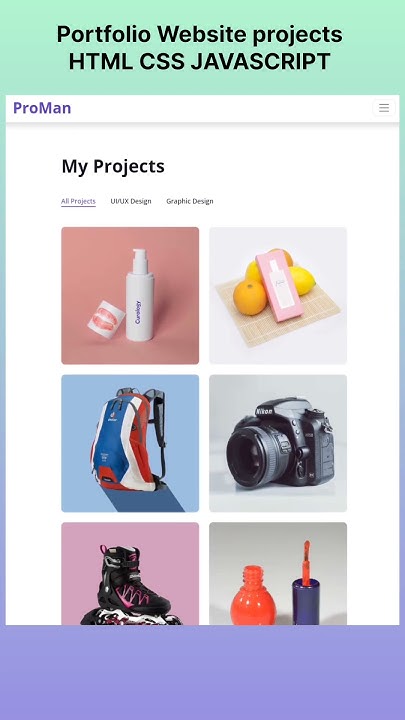 Portfolio Website projects in HTML, CSS,JS 2024 | React js portfolio project #html #css - YouTube
