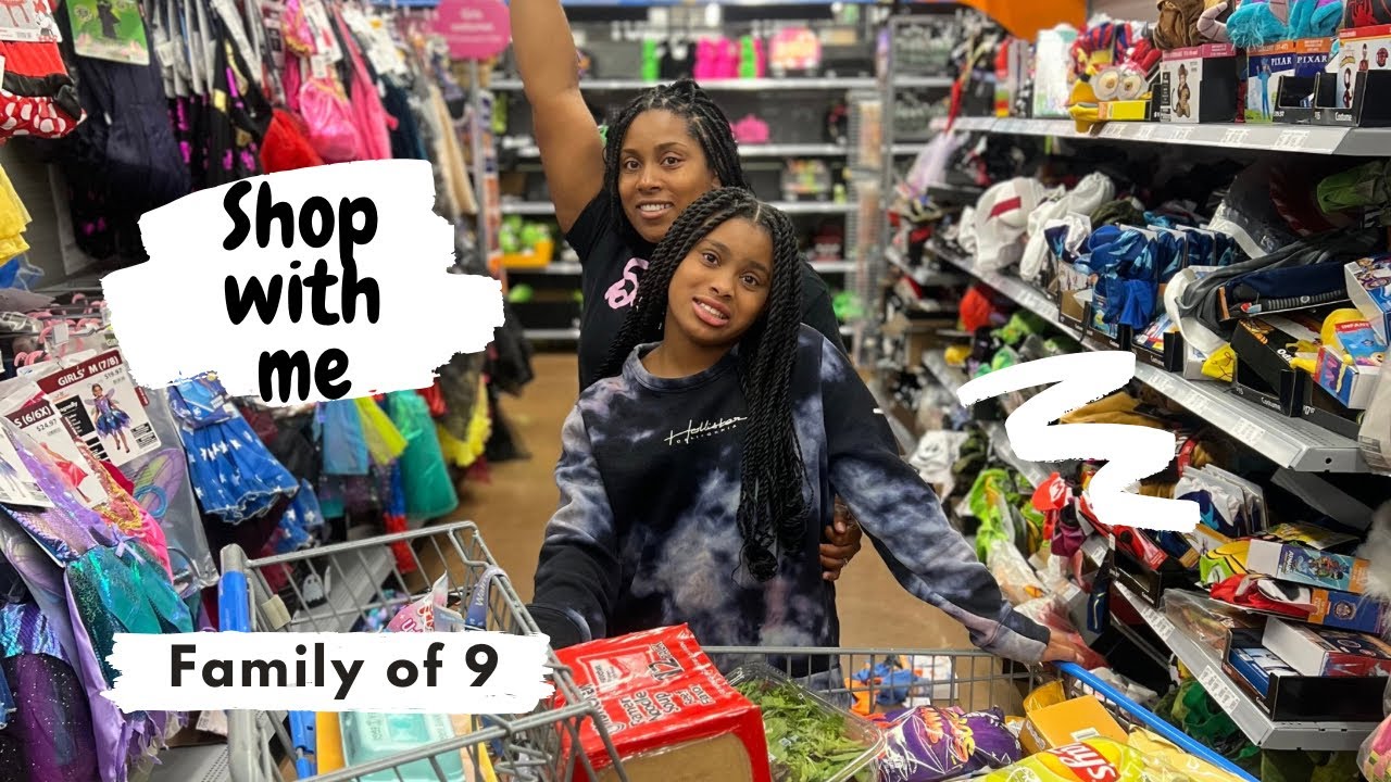 WALMART + KROGER GROCERY SHOPPING FOR LARGE FAMILY || WEEKLY SHOPPING ...