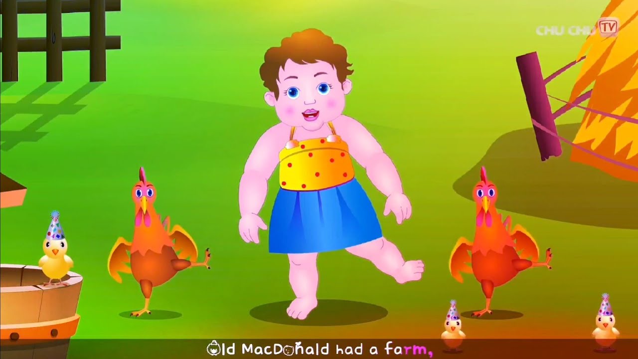 3 "Chick chick chick" | Old Mcdonald | ChuChu TV in speed and sound ...