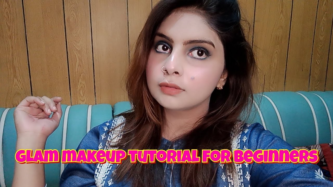 Glam makeup tutorial for beginners💕 - YouTube