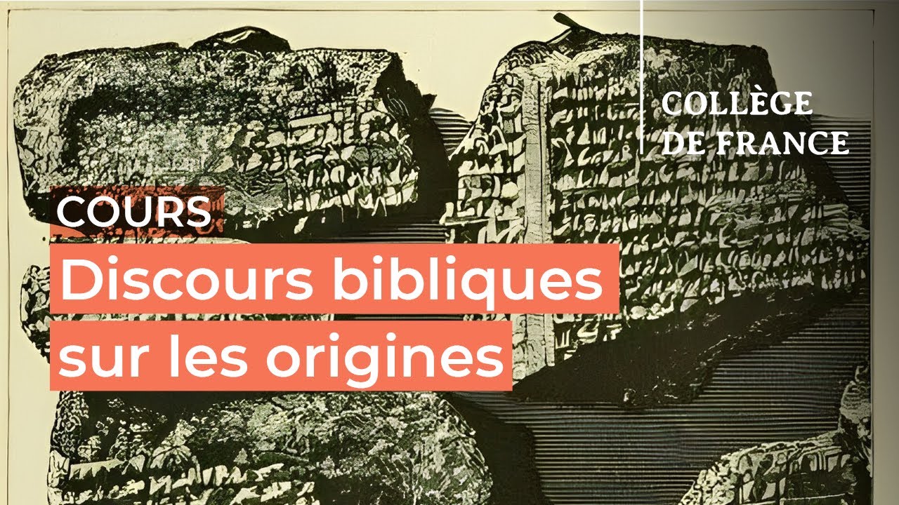 Discours bibliques sur les origines (Genèse 1-11) (6) - Thomas Römer ...