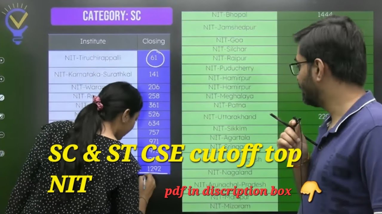 SC & ST CSE cutoff for top NIT |choice filling |safe rank for cse |# ...