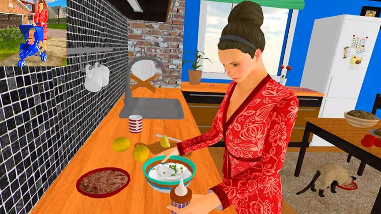 Virtual Babysitter- Babysitting Mother Simulator - Gameplay - YouTube