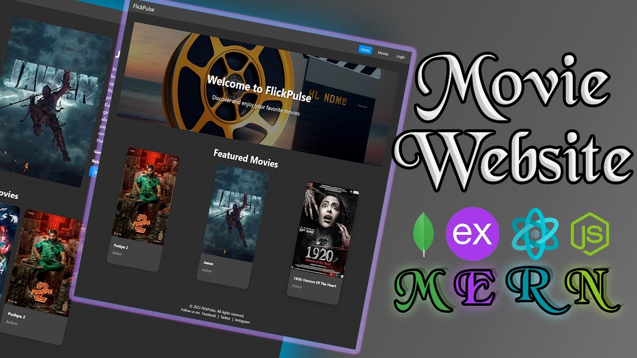 MERN Movie Website Overview | Build a Movie Database with React, Node ...