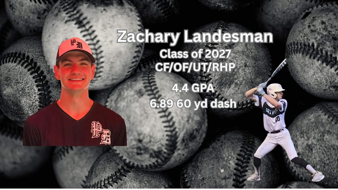 Zachary Landesman (2027 CF/OF/UT/RHP) - YouTube