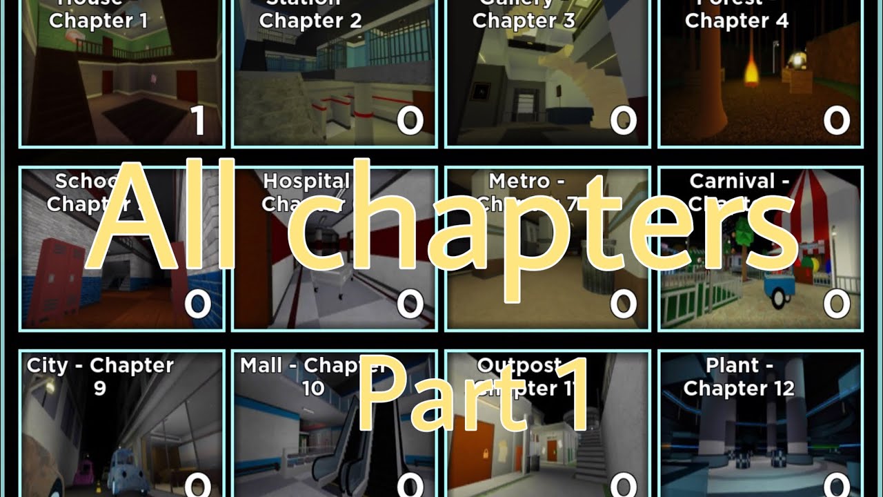 Roblox piggy all chapters | part 1 | house, station, gallery, forest ...