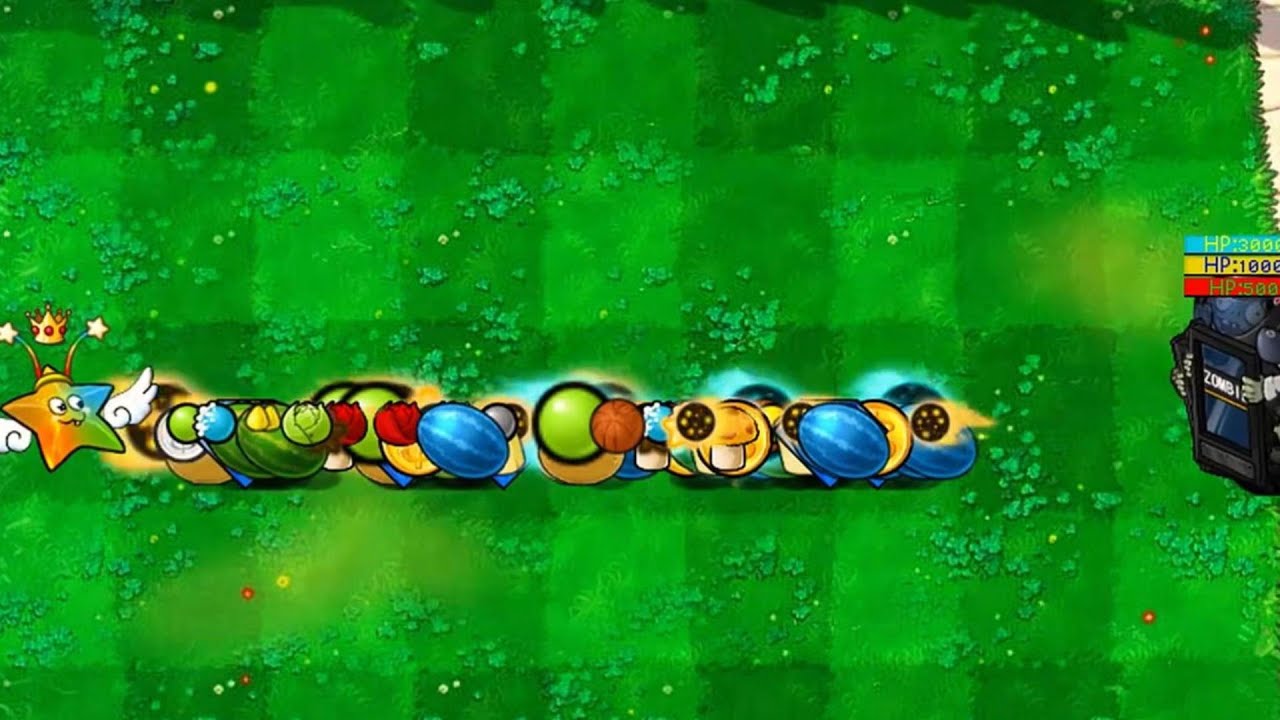 【PVZ Hybrid】Plant attack speed increased by 1000 times VS150 hardcore ...