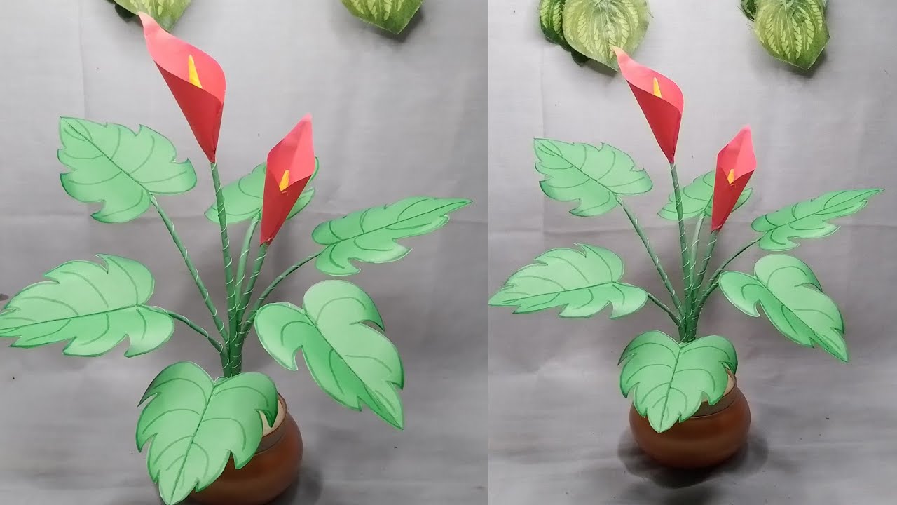 Cara Membuat Bunga Dari Kertas Origami Indah Buat Pajangan - YouTube