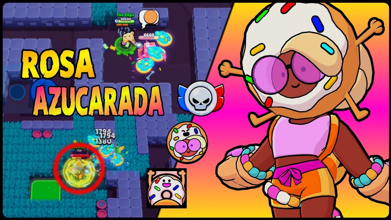 ¡JUGANDO CON LA NUEVA SKIN DEL COMPETITIVO ROSA AZUCARADA! | Brawl ...