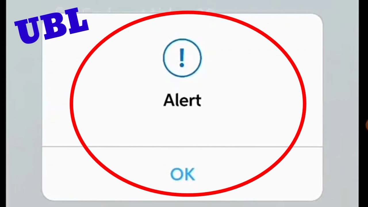 How To Fix UBL Digital App Alert Problem Solve - YouTube