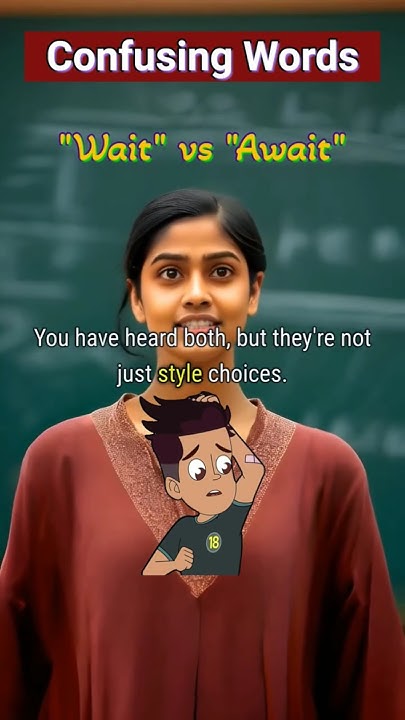 Confusing Words: "Wait" vs "Await" - YouTube