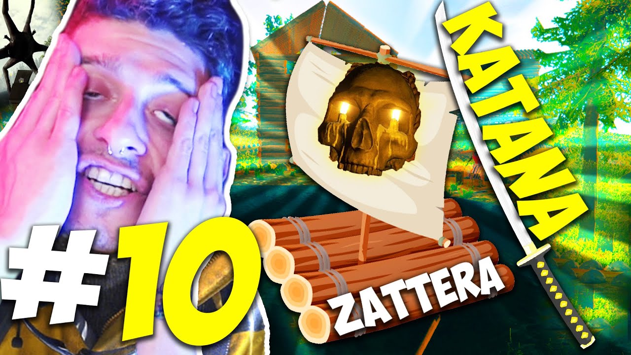 THE FOREST + KATANA E SUDORE = MEGA ZATTERA NEL LAGO E GODIAMO !! #10 ...