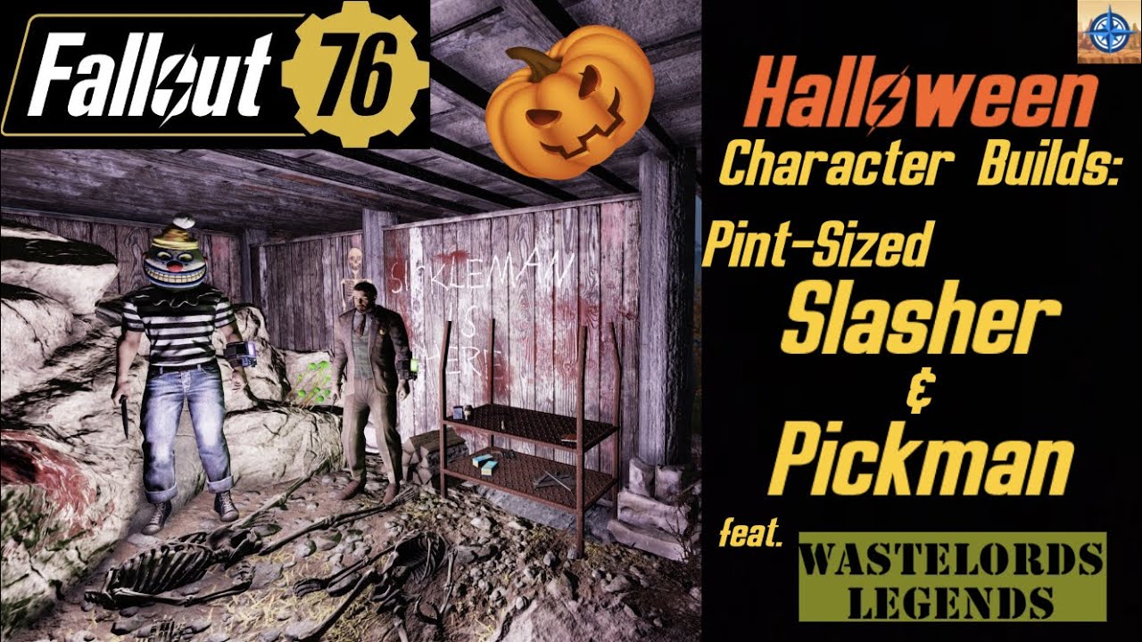 Fallout 76 Halloween Character Builds: Pint Sized Slasher & Pickman ...