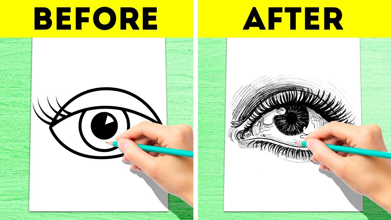 Simple Drawing Hacks To Create Masterpieces Easily - YouTube