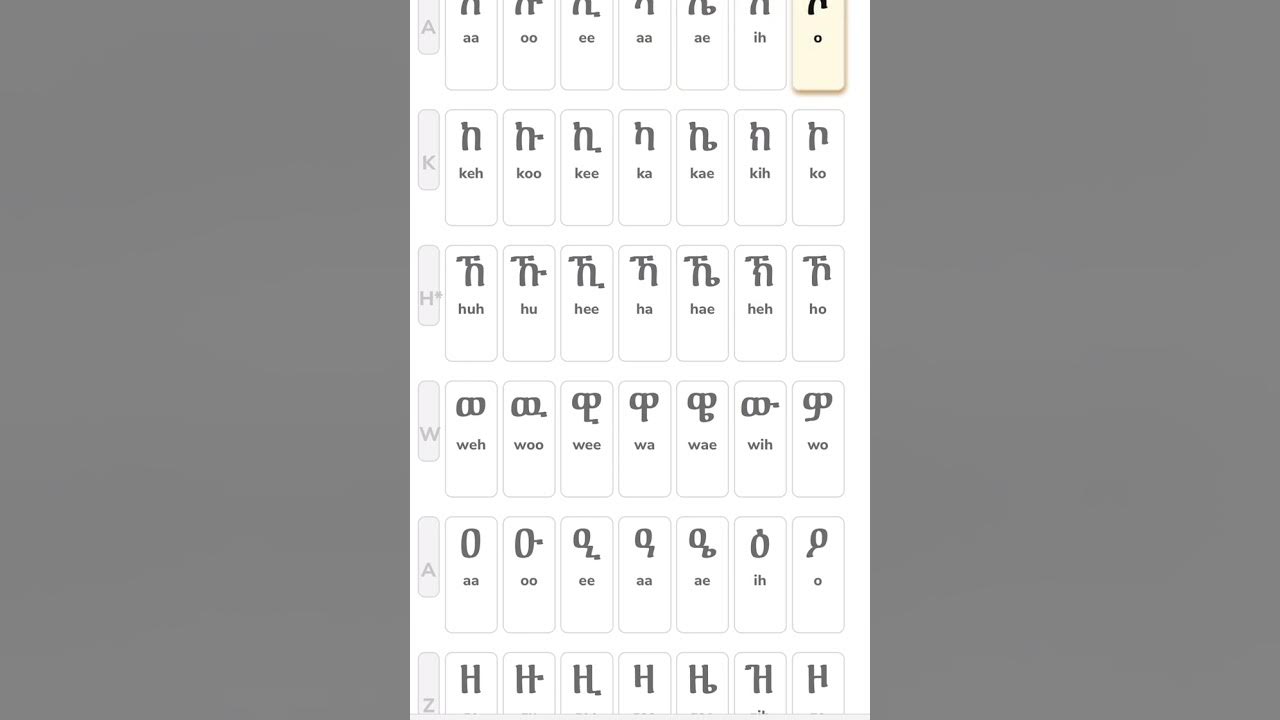 Easy steps to learn Amharic language - YouTube