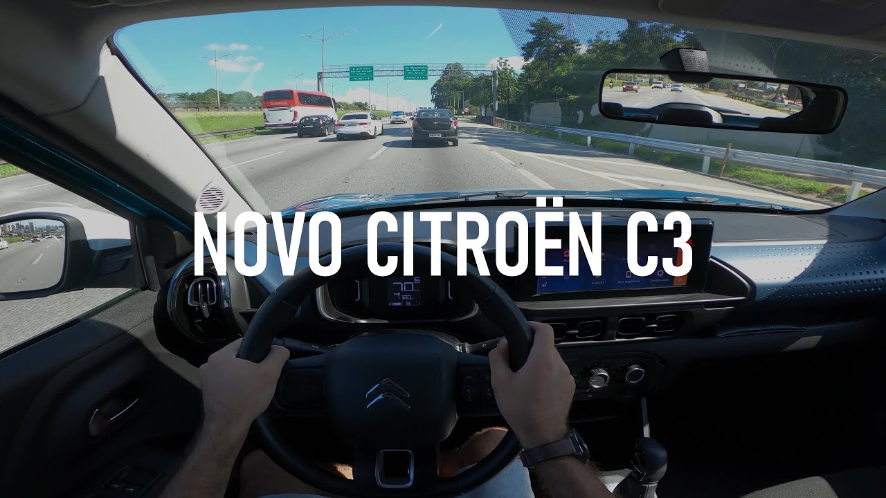 POV Drive | Novo Citroën C3 Feel 1.6 2023 [4K] - YouTube