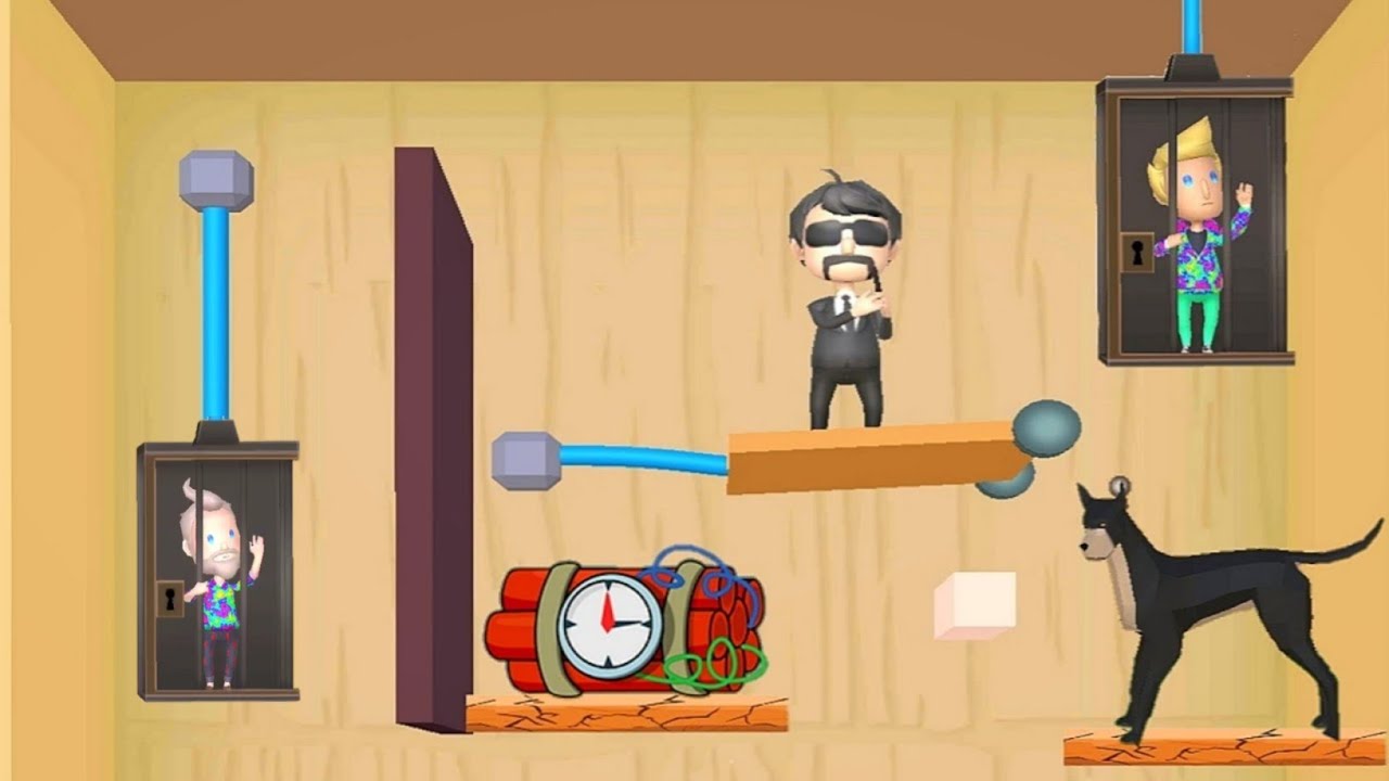 Rescue Cut - Rope Puzzle Game - Android Gameplay Walkthrough Levels (98 ...