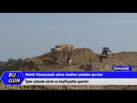 Mehdi Huseynzade stadionunun tikintisi.11.03.2020