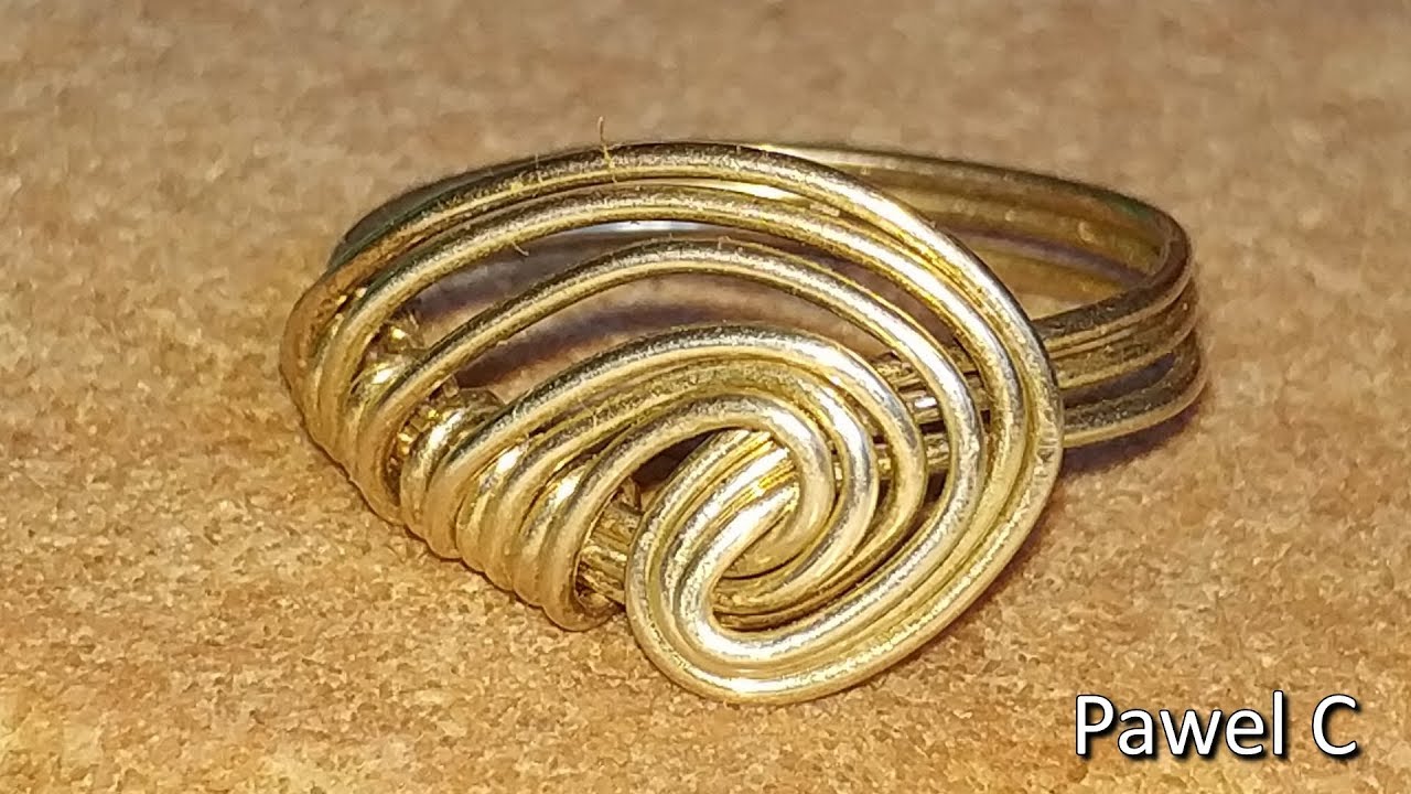 Wire WAVE ring - DIY - YouTube