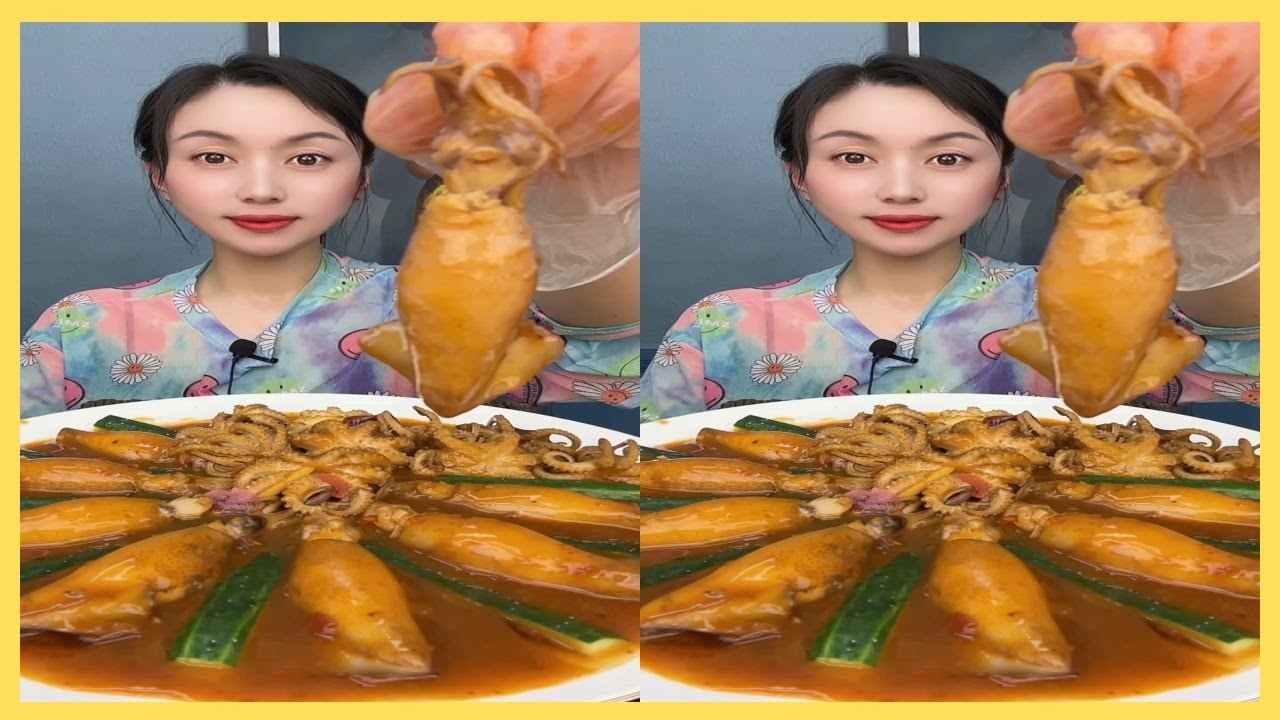 Fresh Seafood Crunch ASMR 🦞🐚 Enjoy the Crispy Bites and Soothing Sounds ...