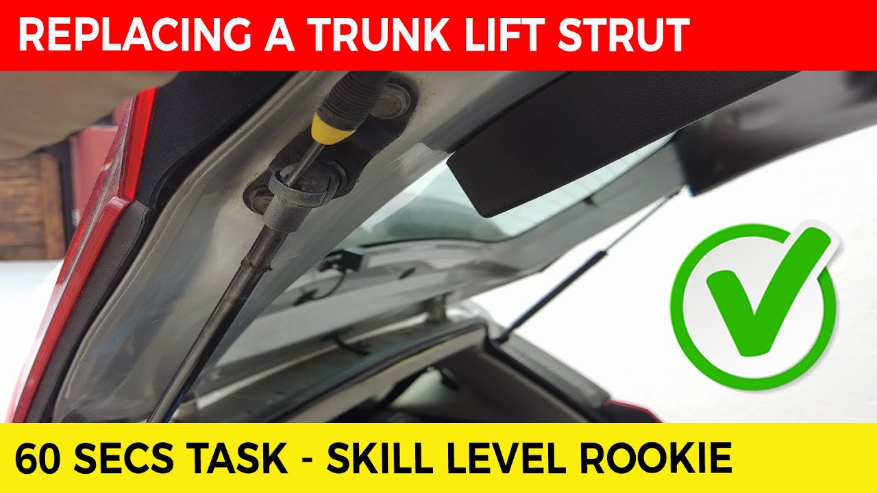 Replacing a Trunk Lift Strut 🚗 - YouTube