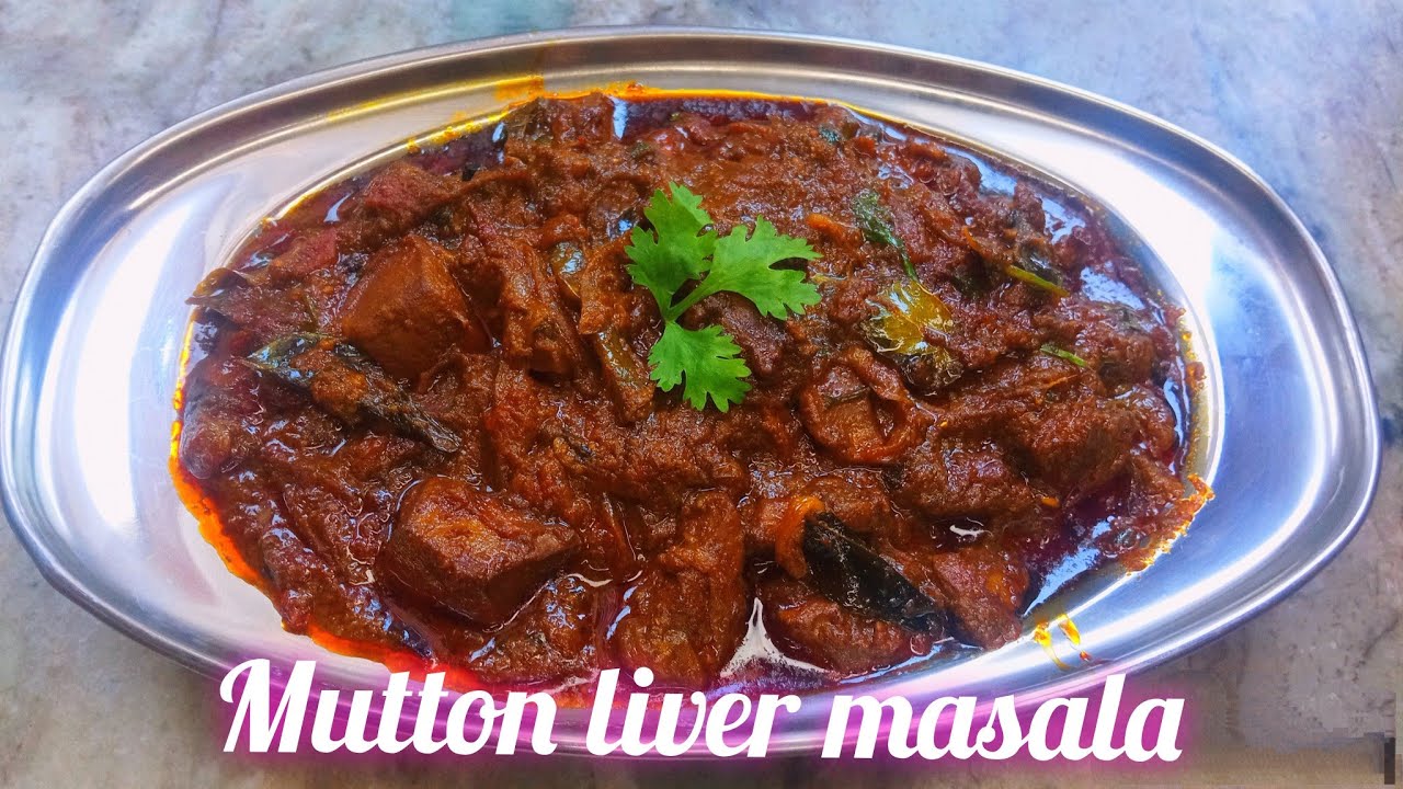 mutton liver masala curry recipe|mutton liver recipe @Cookwithayamshu ...