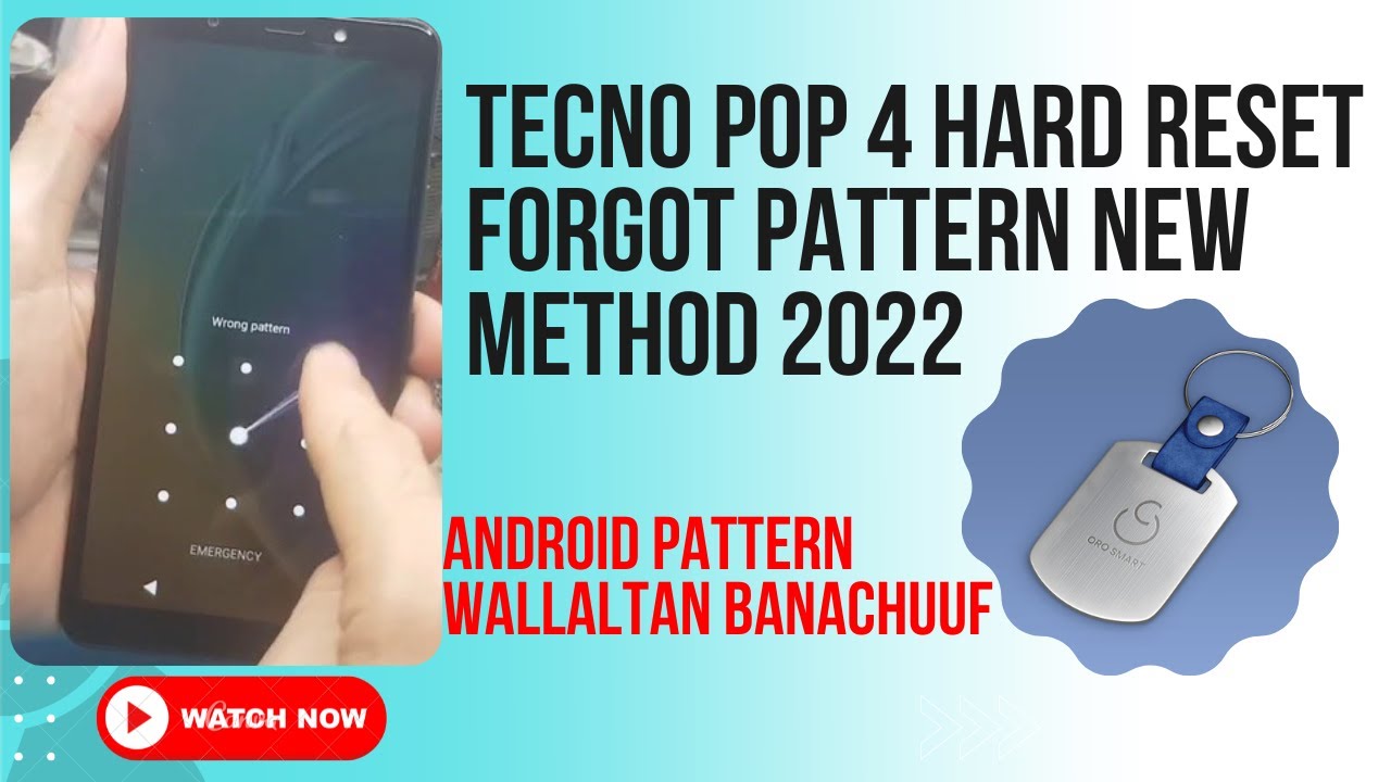TECNO POP 4 HARD RESET | TECNO BC2 Reset Pattern Password - YouTube