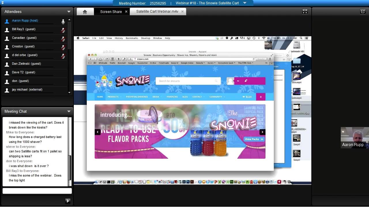 Webinar #18 The Snowie Shaved Ice Satellite Cart - YouTube