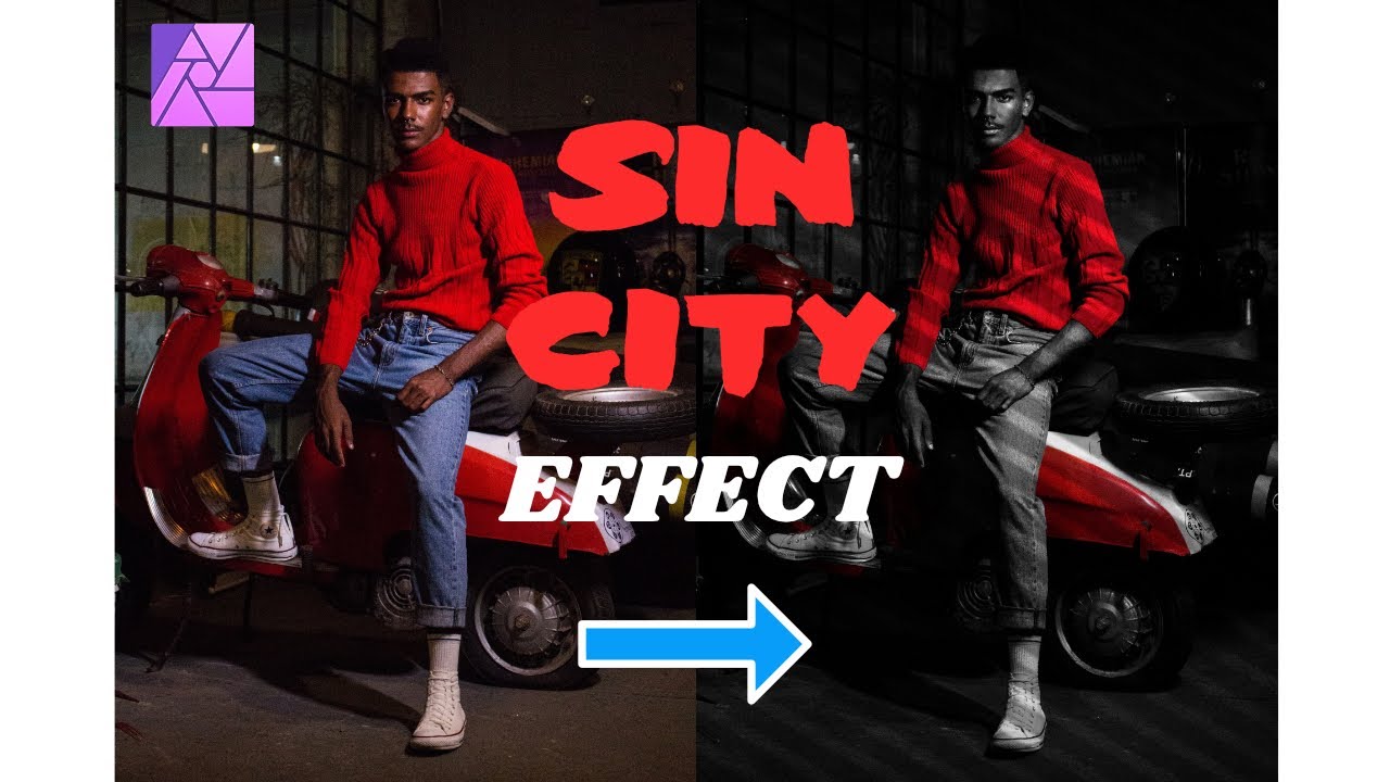 How to Create a Sin City Effect in Affinity Photo - YouTube