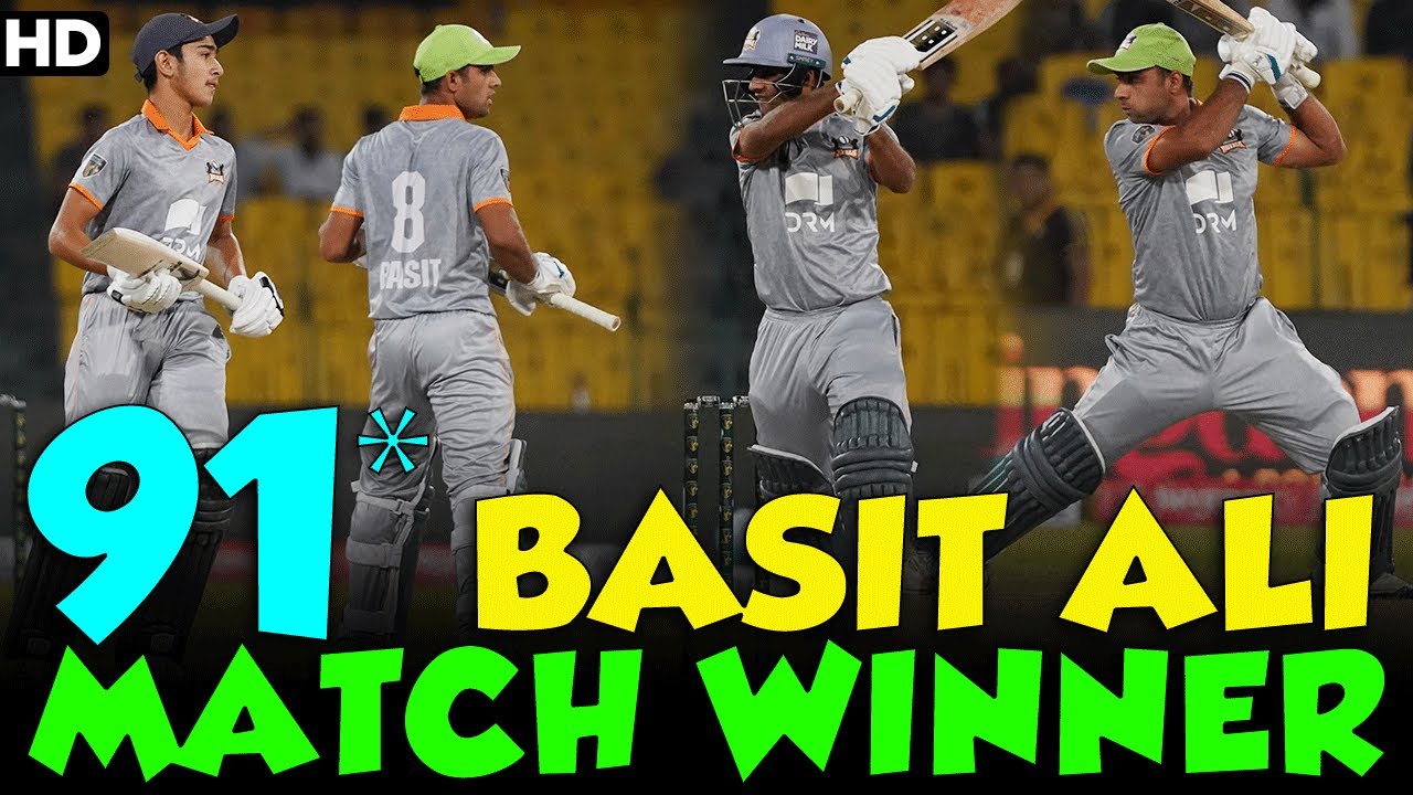 Match Winning Innings By Basit Ali | Bahawalpur Royals vs Mardan ...