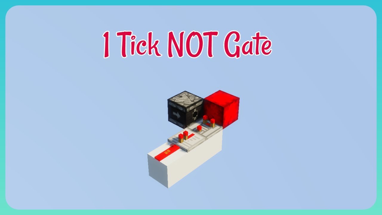 Simple 1 Tick Pulse NOT Gate - YouTube