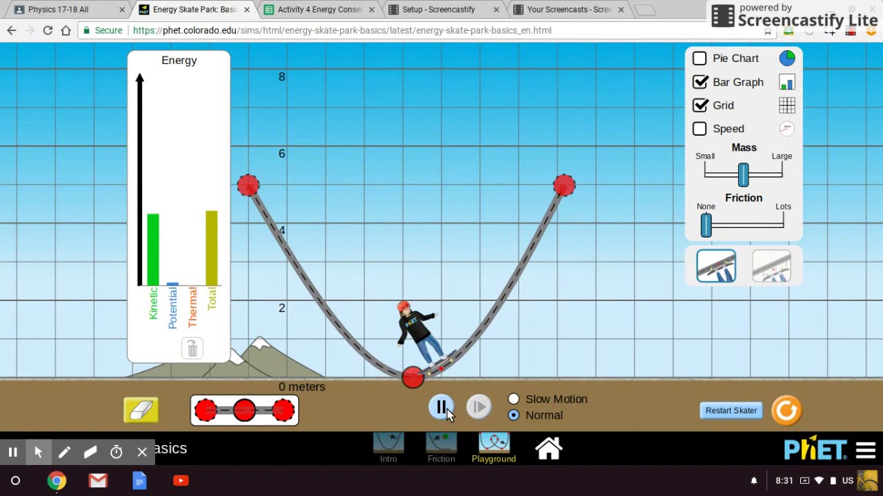 Activity 4 Energy Conservation Lab EdPuzzle Walkthrough - YouTube