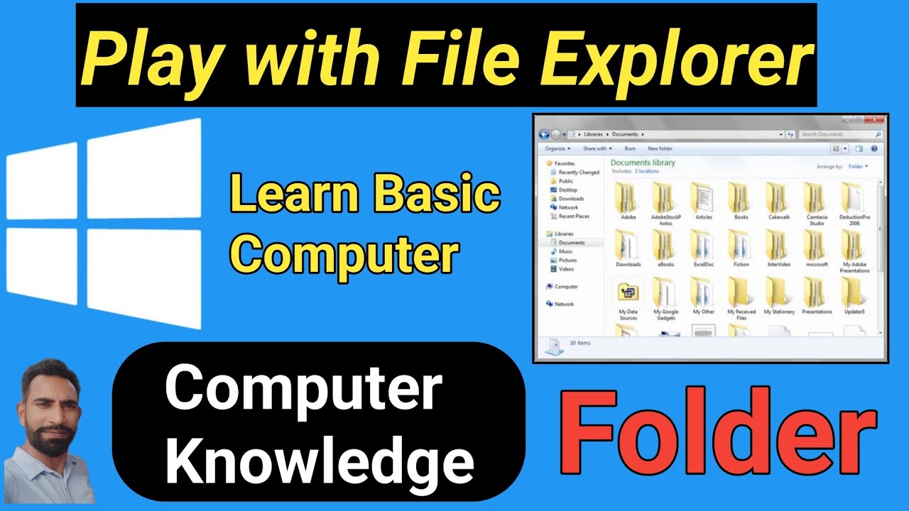 Play with Window 10 File Explorer। Learn Computer Basic in Punjabi ...