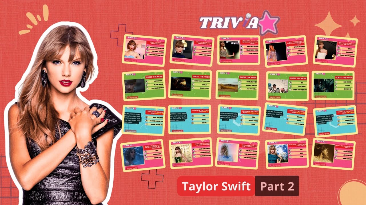 Taylor Swift Trivia Part 2 | Ultimate Swiftie Quiz: Music Videos ...