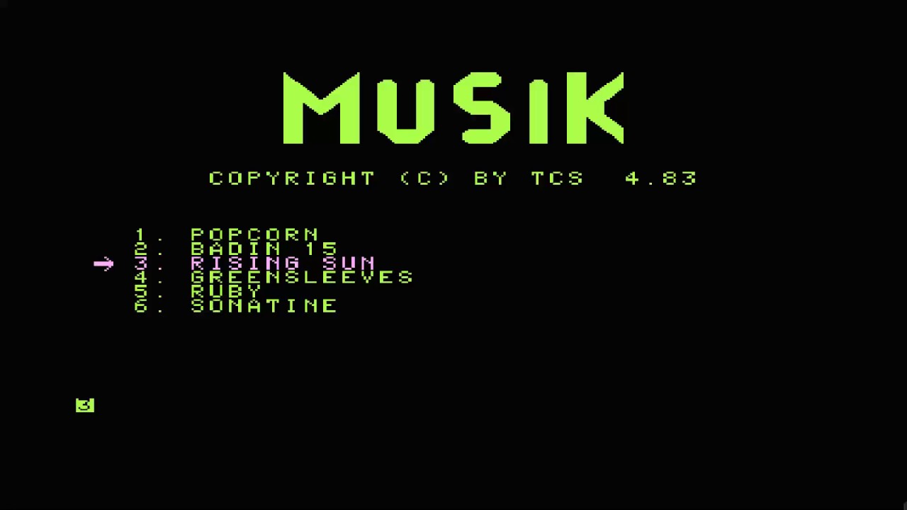 EACA COMPUTER LTD COLOUR GENIE EG 2000 RISING SUN Musik Demo 1983TCS ...