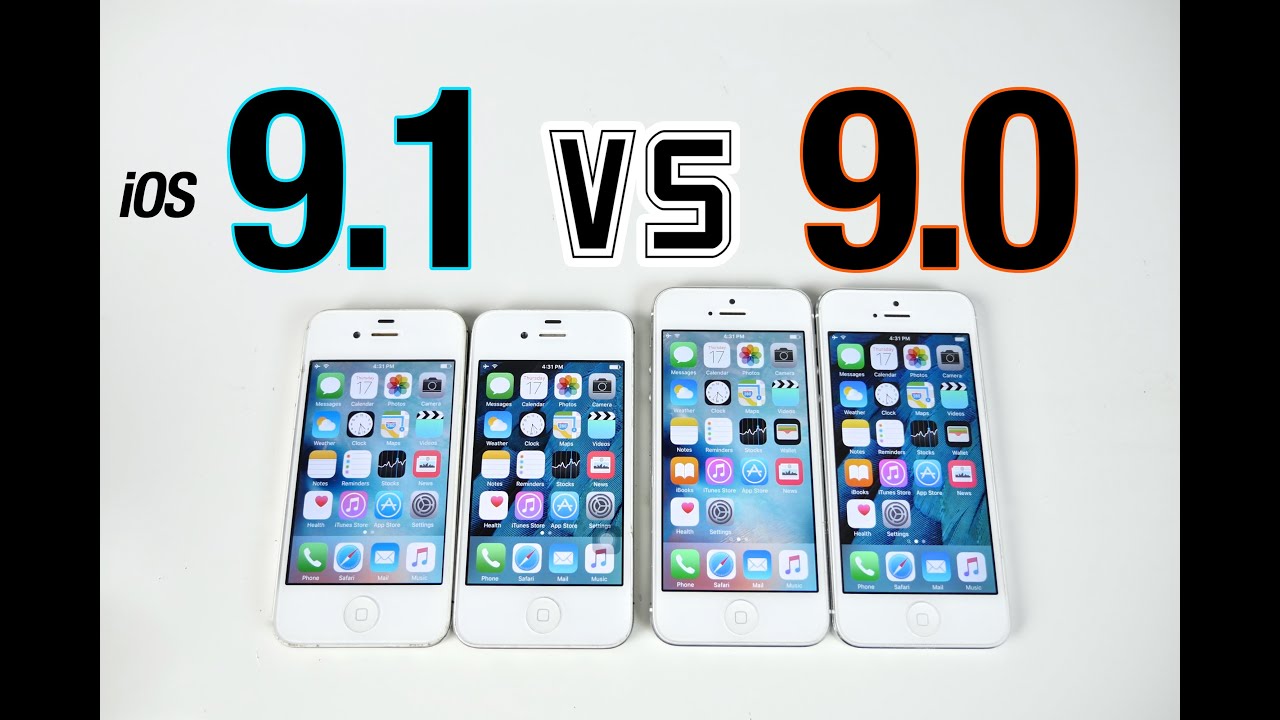 iOS 9.1 VS iOS 9.0 - Performance & WiFi Speed Test Comparison - YouTube