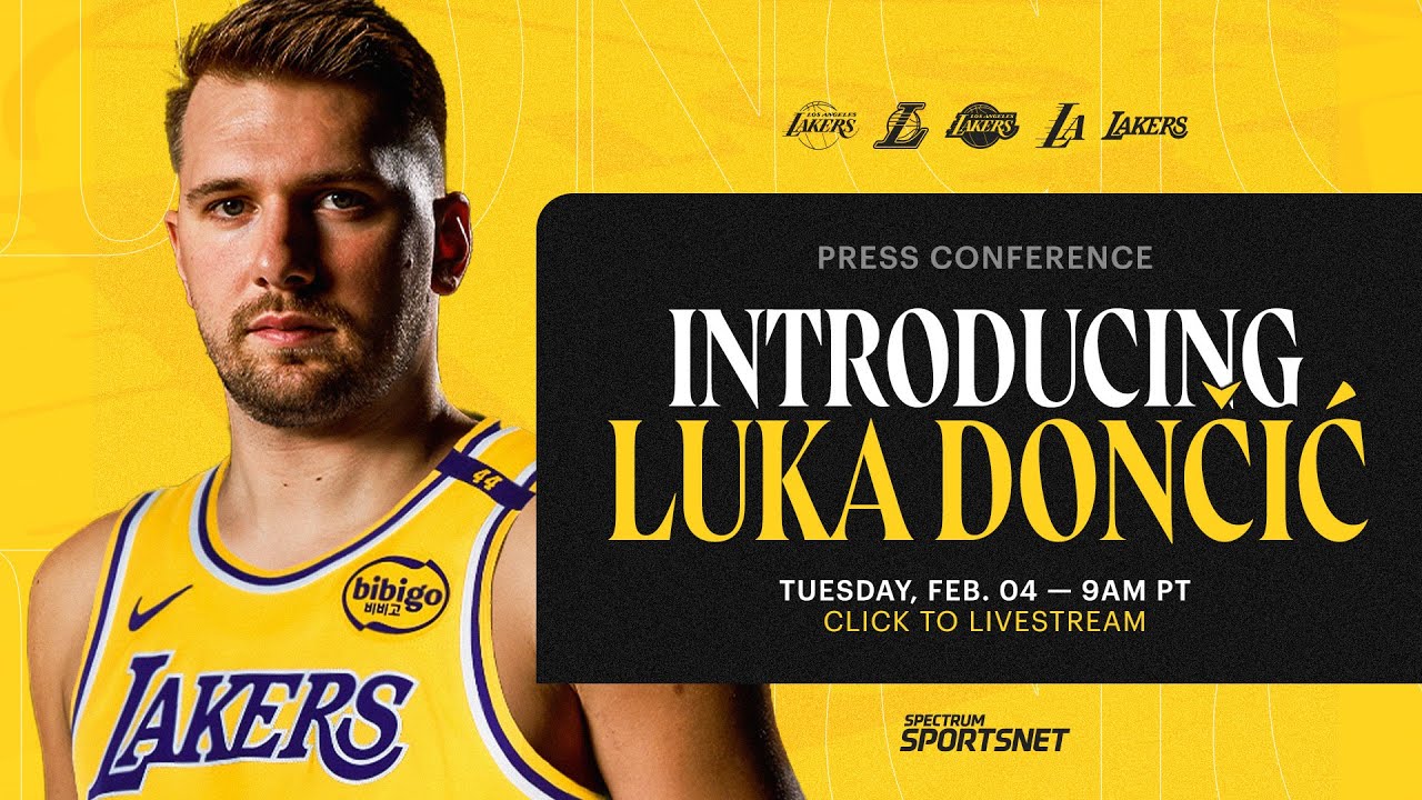 Luka Dončić Lakers Introductory Press Conference - YouTube