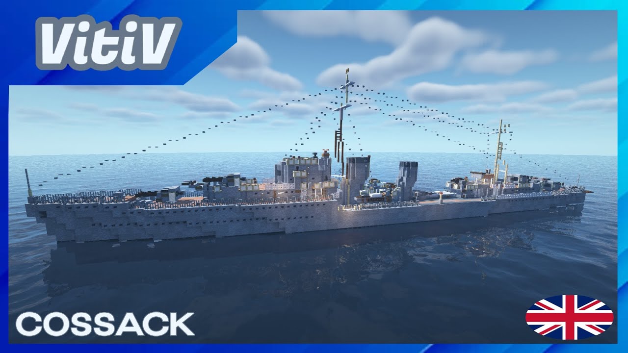 HMS Cossack (F03) - Tribal-class Destroyer - Minecraft - YouTube