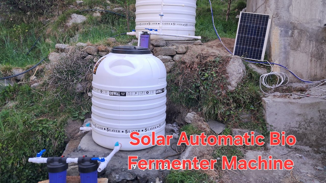 Installation of Automatic Solar Bio Fermenter Machine - YouTube