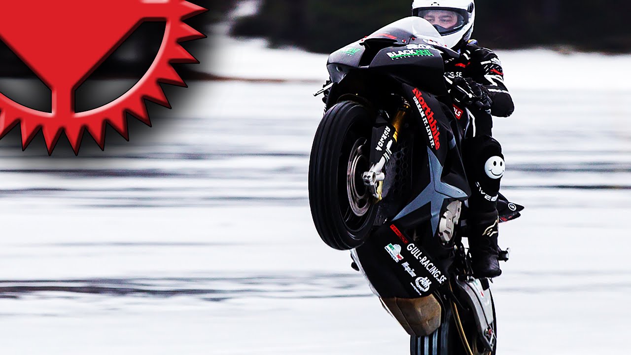 Wheelie on ICE - 206km/h / 128MPH World Record - YouTube