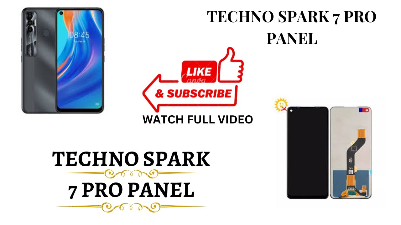 how to change panel techno spark 7 pro mobile screen problem solution ...