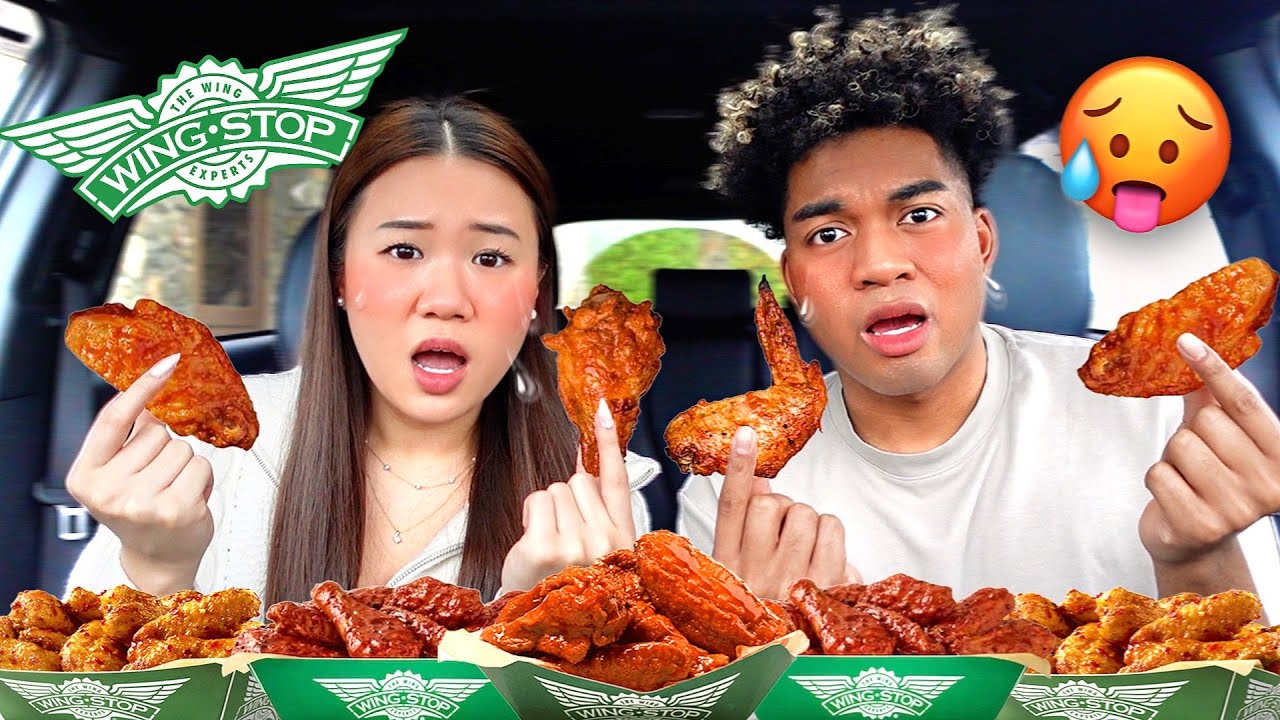 We Tried WINGSTOP For The First Time! (SPICY WINGSTOP MUKBANG) - YouTube