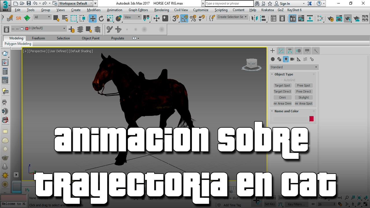 Usando animaciones con el sistema CAT en 3ds Max - YouTube