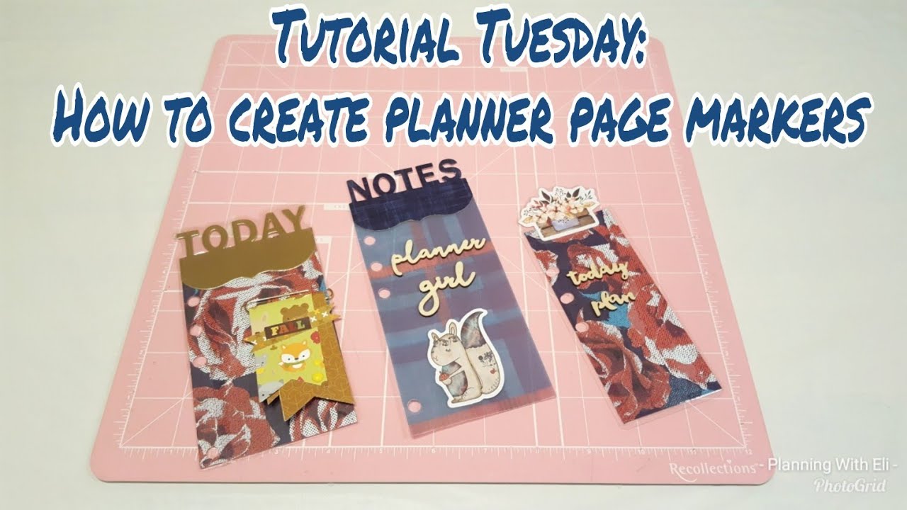 How to create planner page markers | Tutorial Tuesday | Planning With ...