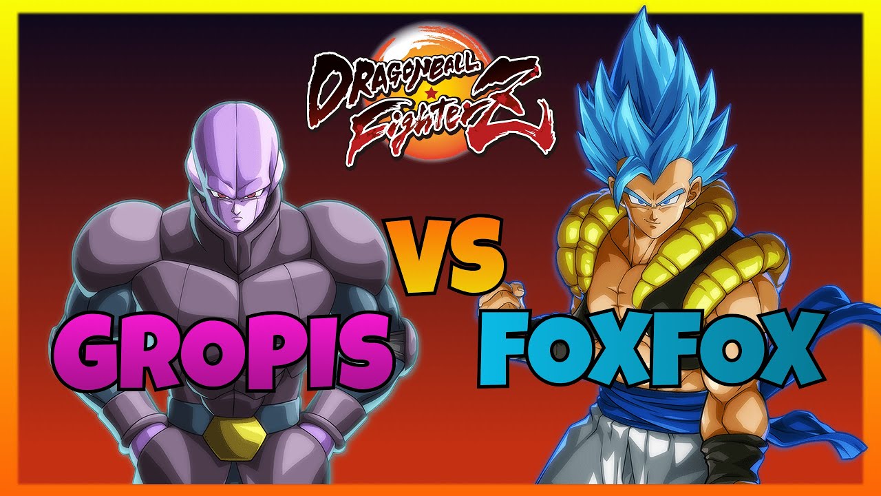 DBFZ - GROPIS vs FOXFOX gameplays (Hit, Cell, Beerus vs Fusion Bros, Adult Gohan) - YouTube