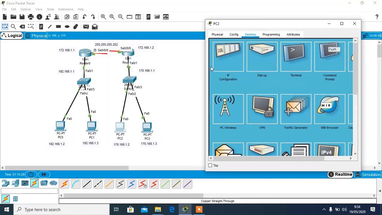 Switching dan Routing menggunakan Packet Tracer - YouTube